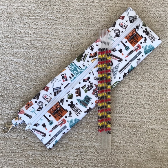 Storage & Organization | Disney Handmade Reusable Straw Pouch | Poshmark